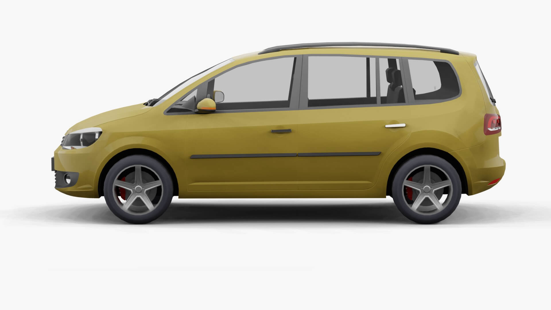 Volkswagen Touran 2011 Low Poly - 3D Model by Igor Shmidt