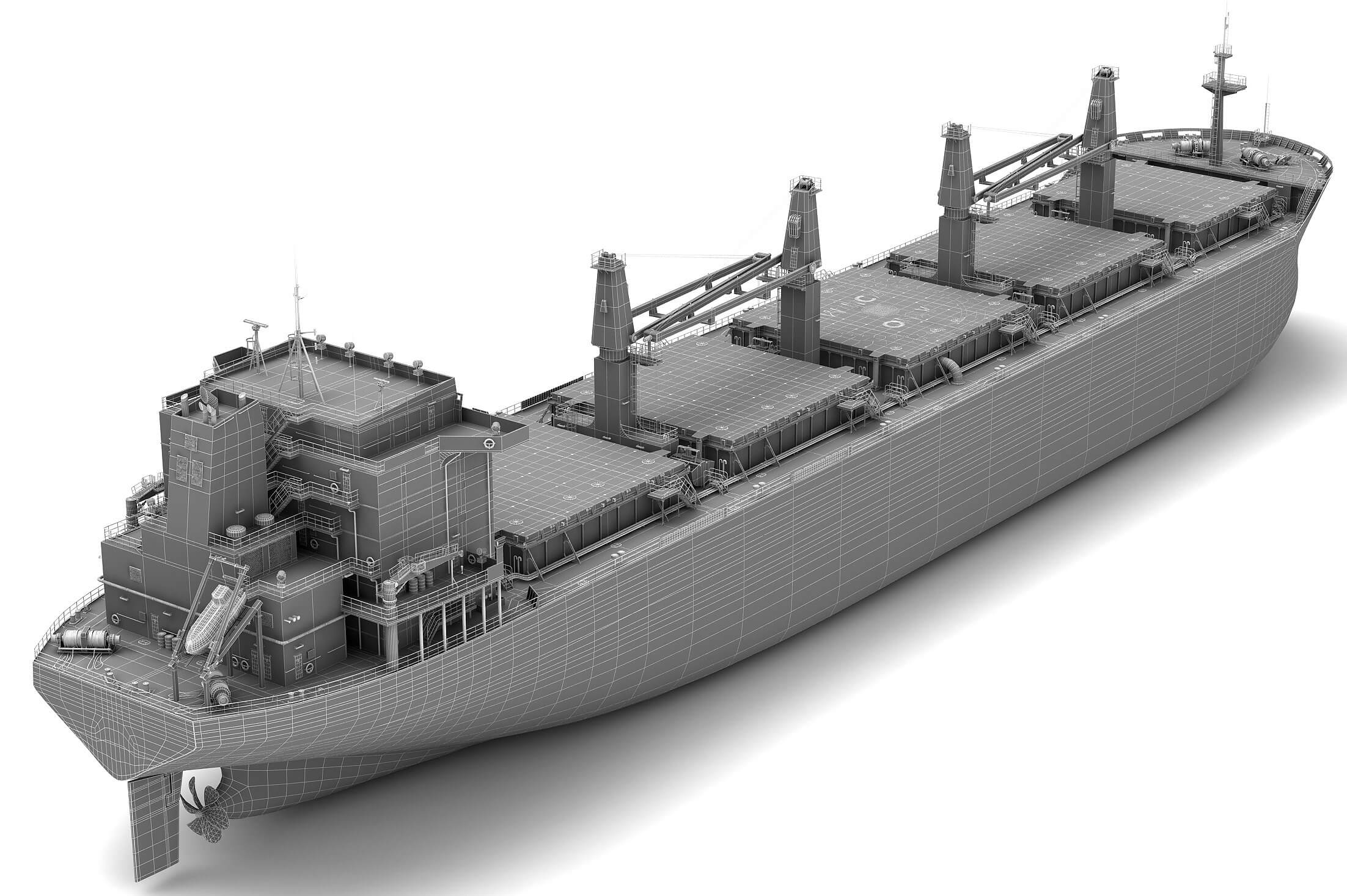 Bulk Carrier - 3D Model by IgorYerm