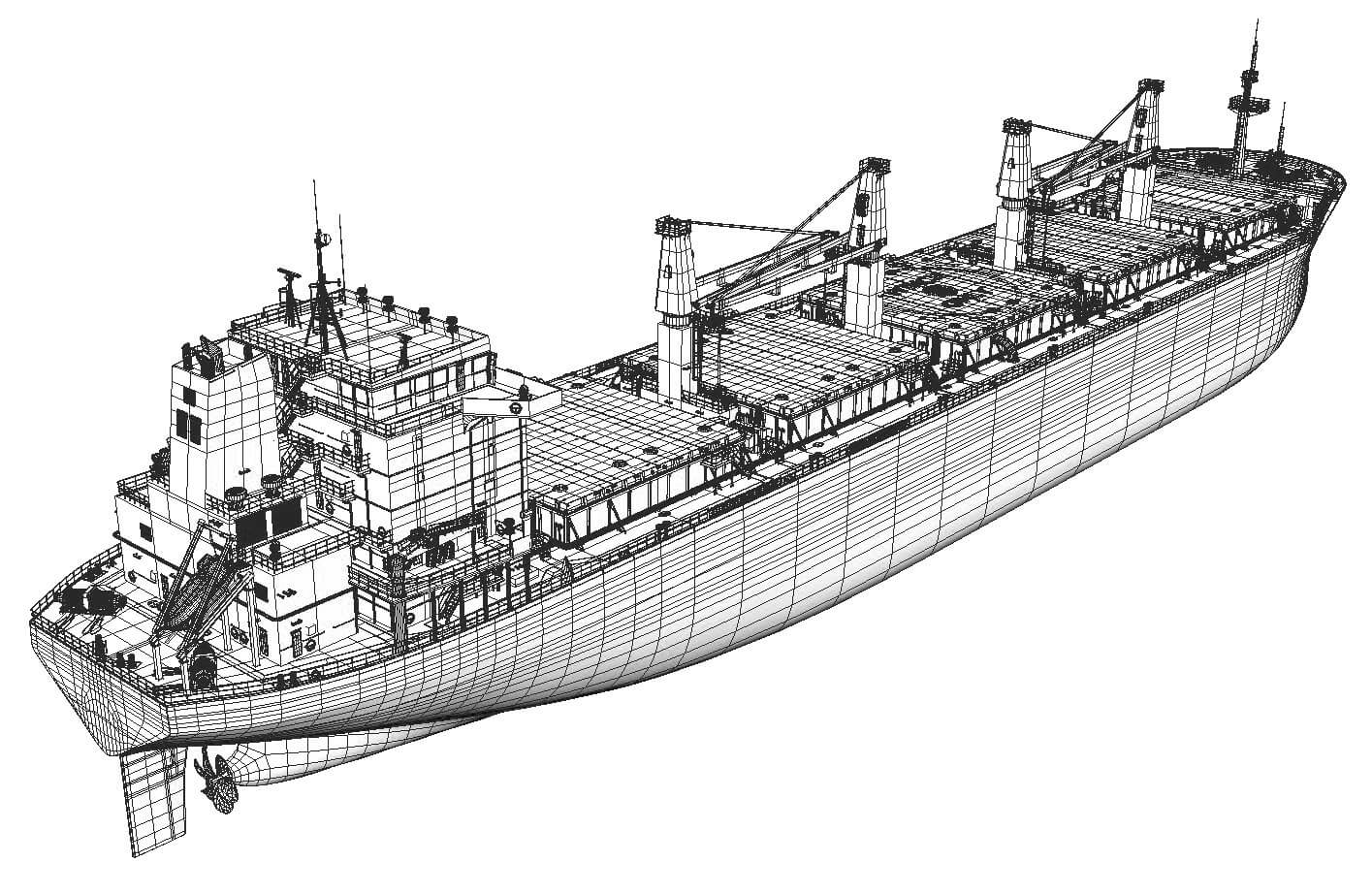 Bulk Carrier - 3D Model by IgorYerm