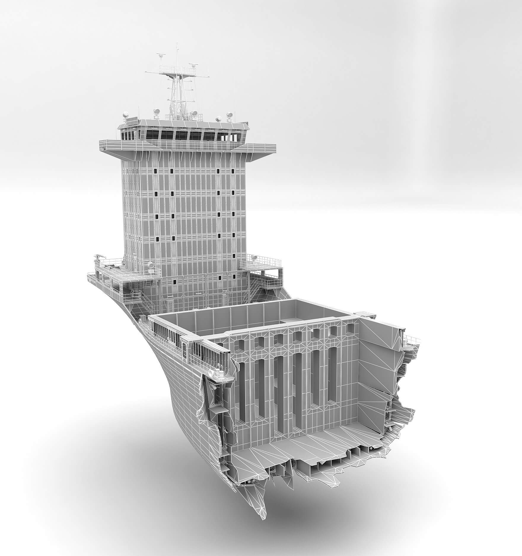 Burned and Destroyed Ship - 3D Model by IgorYerm