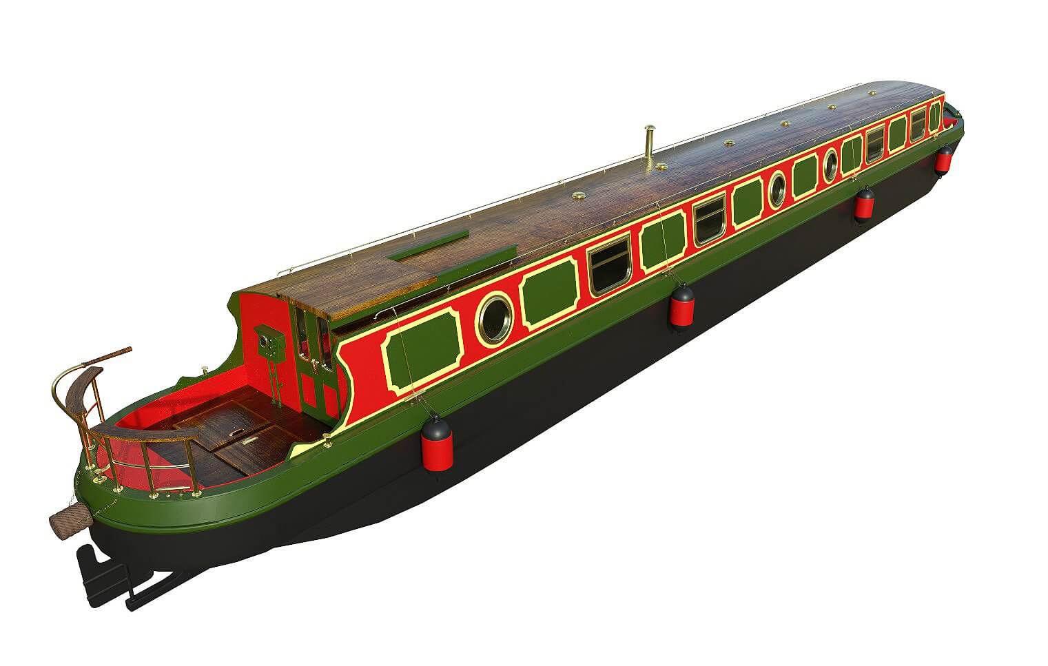English Canal Boats Collection - 3D Model by IgorYerm