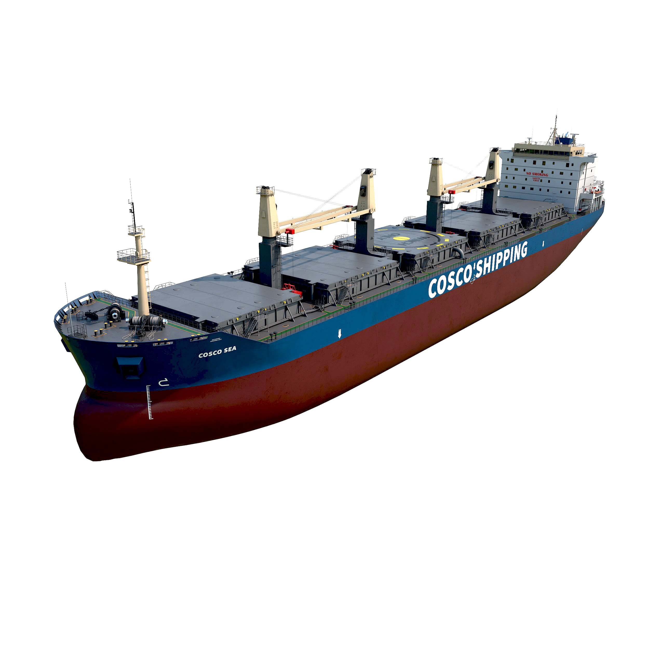 Bulk carrier Cosco 3D Render, Digital Art by IgorYerm