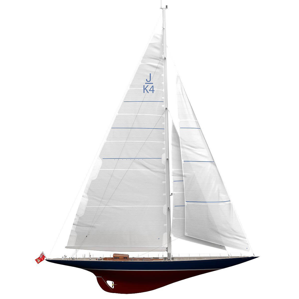 J-Class Yacht ENDEAVOUR JK4 3D Model by IgorYerm