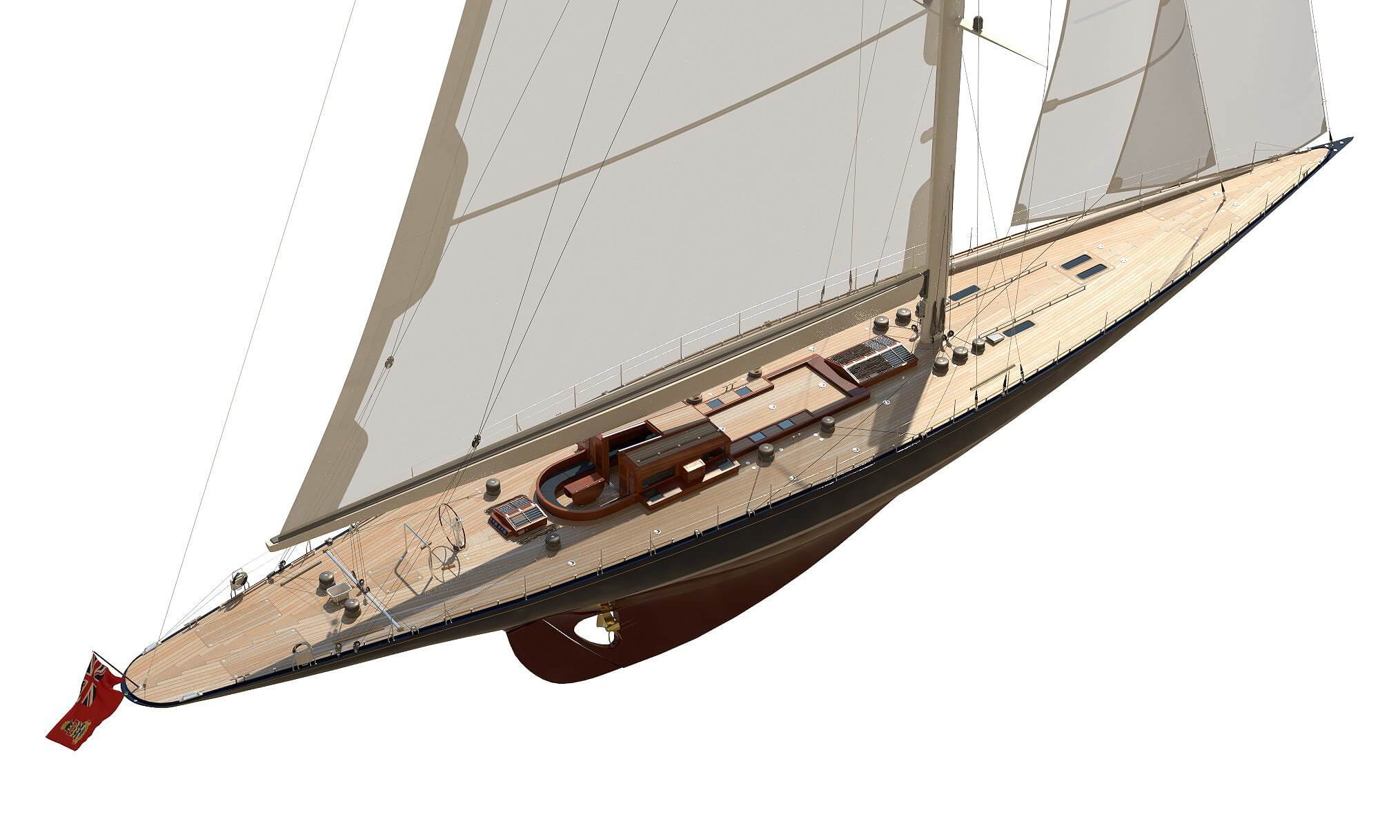 J-Class Yacht ENDEAVOUR JK4 3D Model by IgorYerm