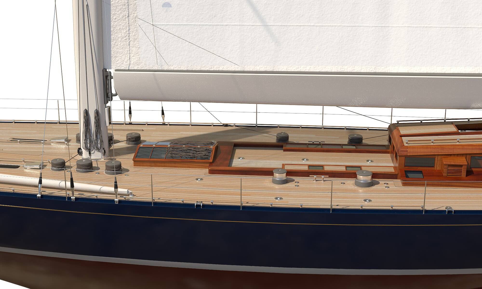 J-Class Yacht ENDEAVOUR JK4 3D Model by IgorYerm