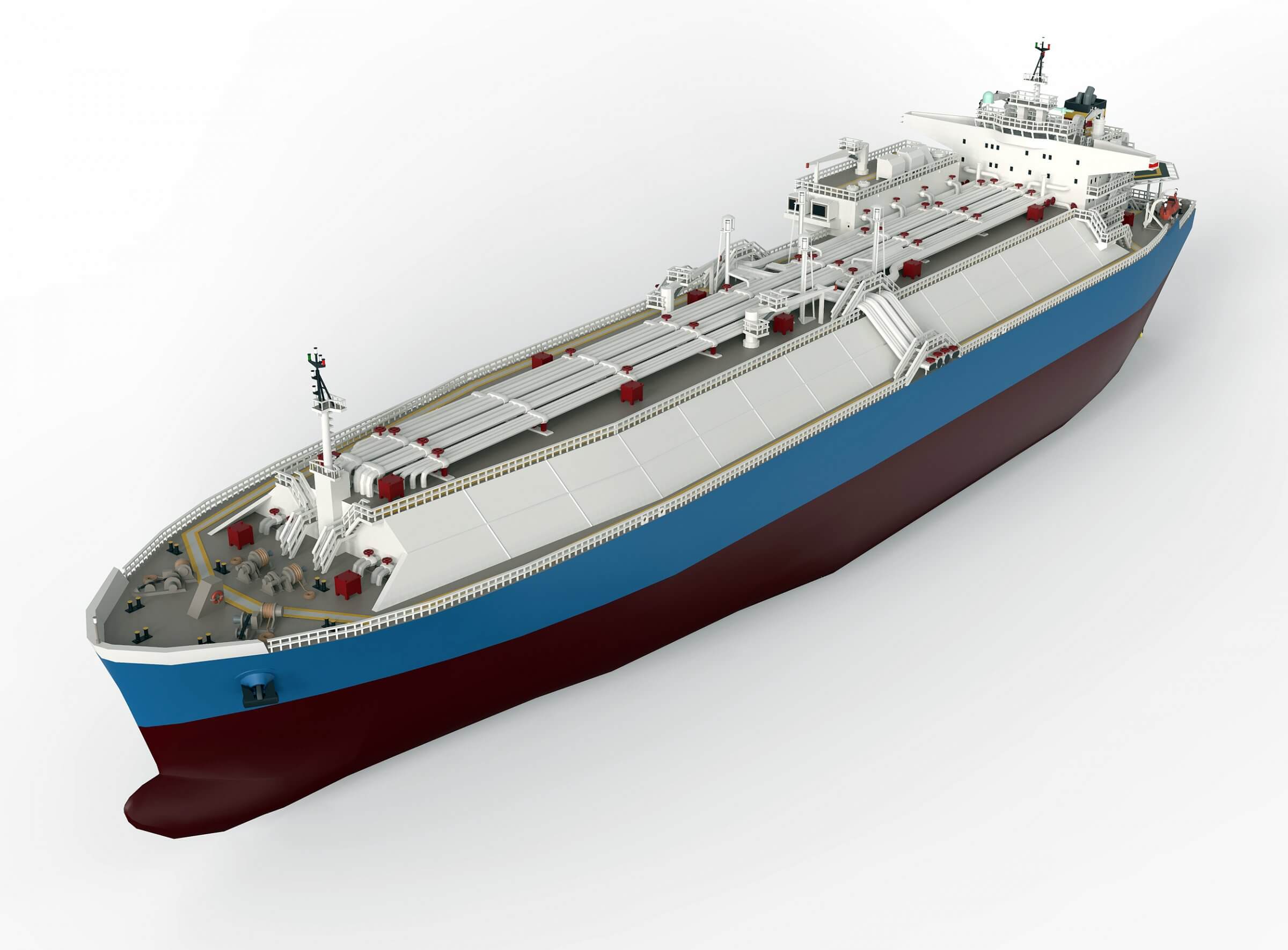 LNG Gas Carrier 4 Colors - 3D Model by IgorYerm