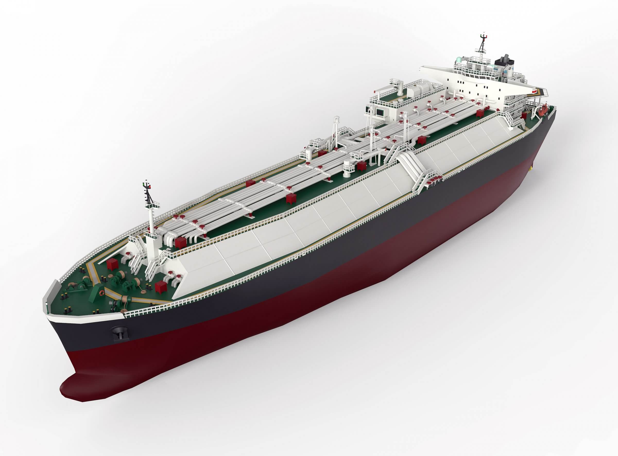 LNG Gas Carrier 4 Colors - 3D Model by IgorYerm