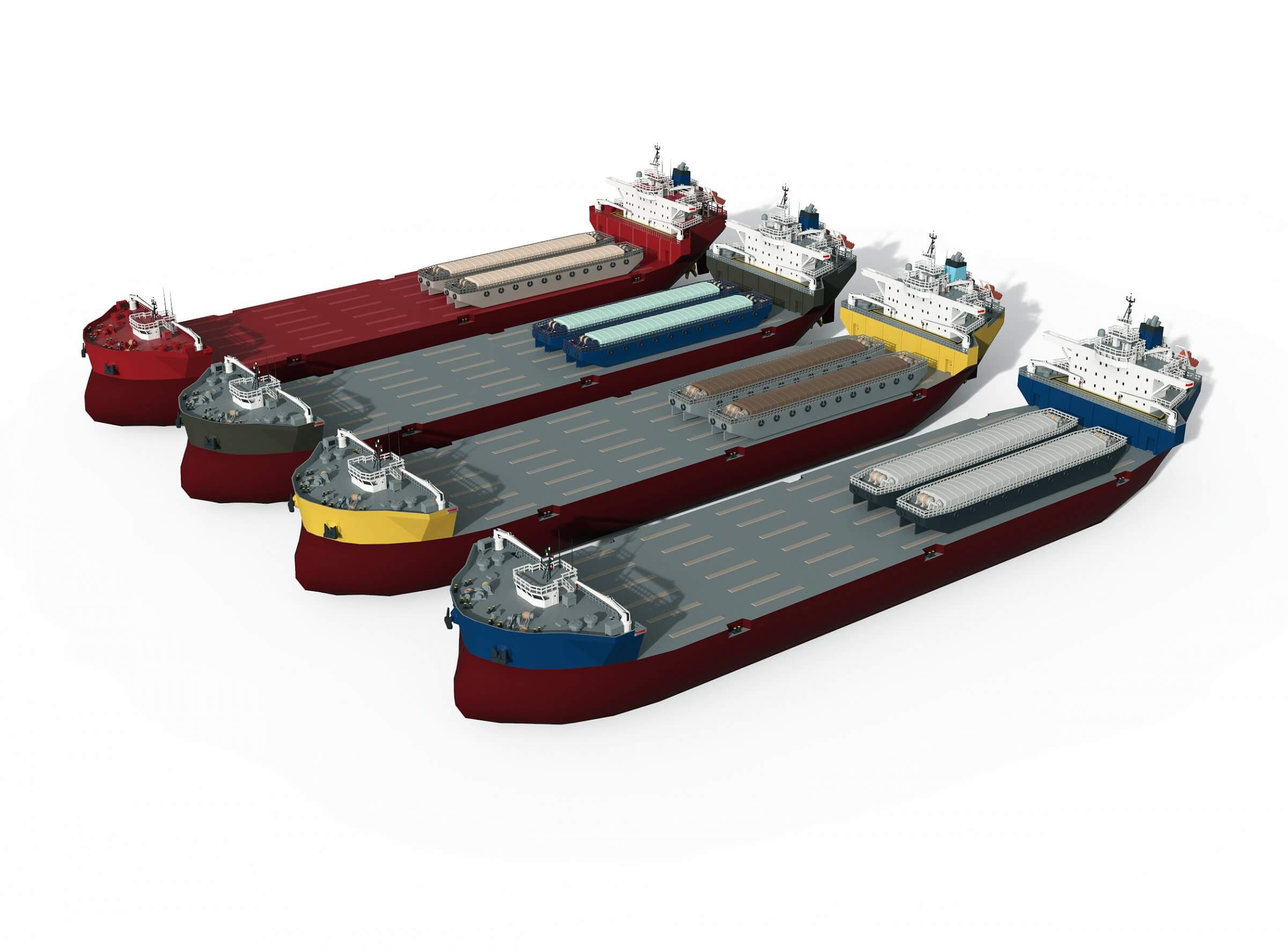 LP Heavy Lift Vessel 4 Colors - 3D Model by IgorYerm