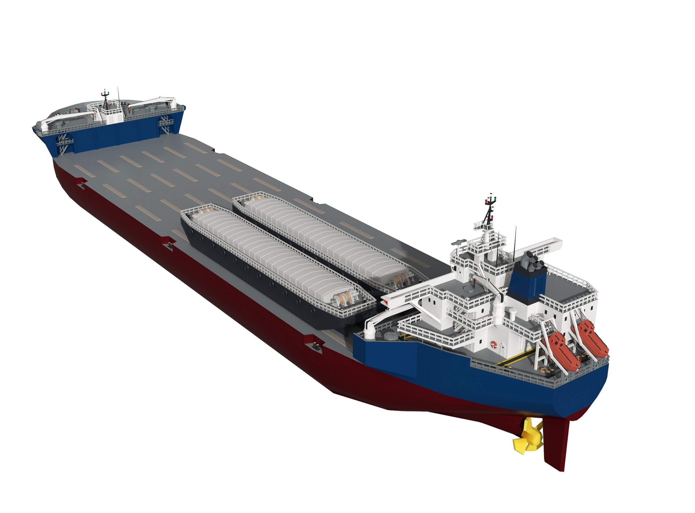 LP Heavy Lift Vessel 4 Colors - 3D Model by IgorYerm