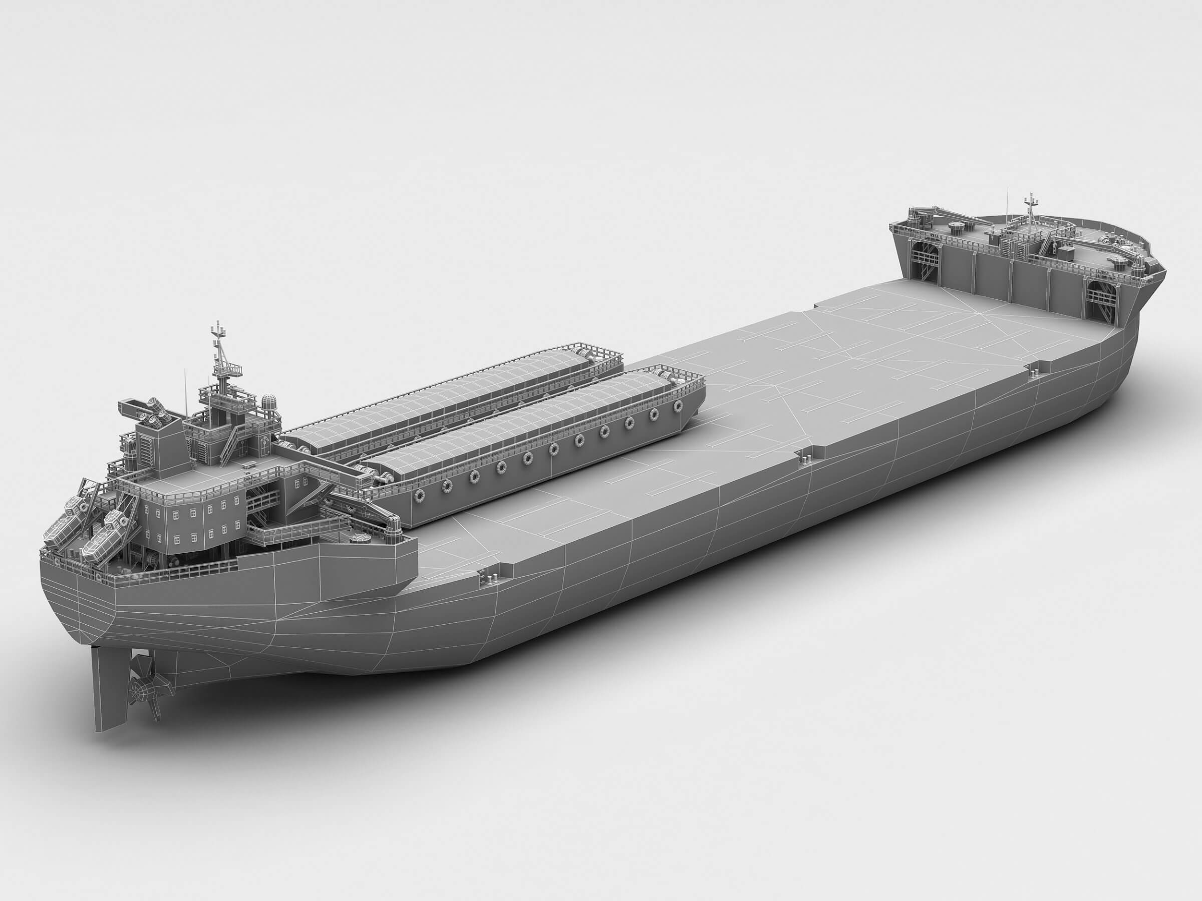 LP Heavy Lift Vessel 4 Colors - 3D Model by IgorYerm