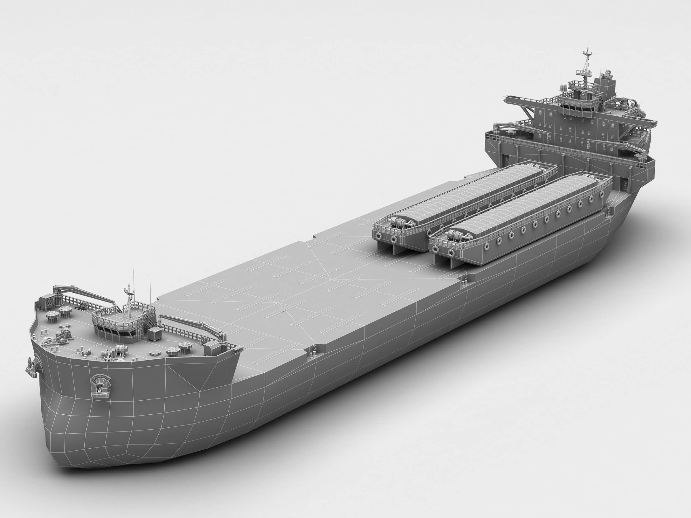 LP Heavy Lift Vessel 4 Colors - 3D Model by IgorYerm