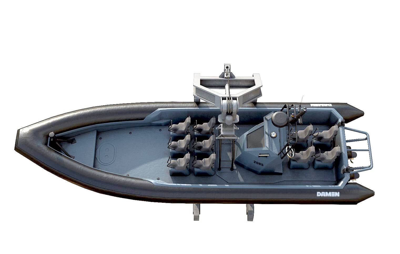 Military Inflatable Boat - 3D Model by IgorYerm