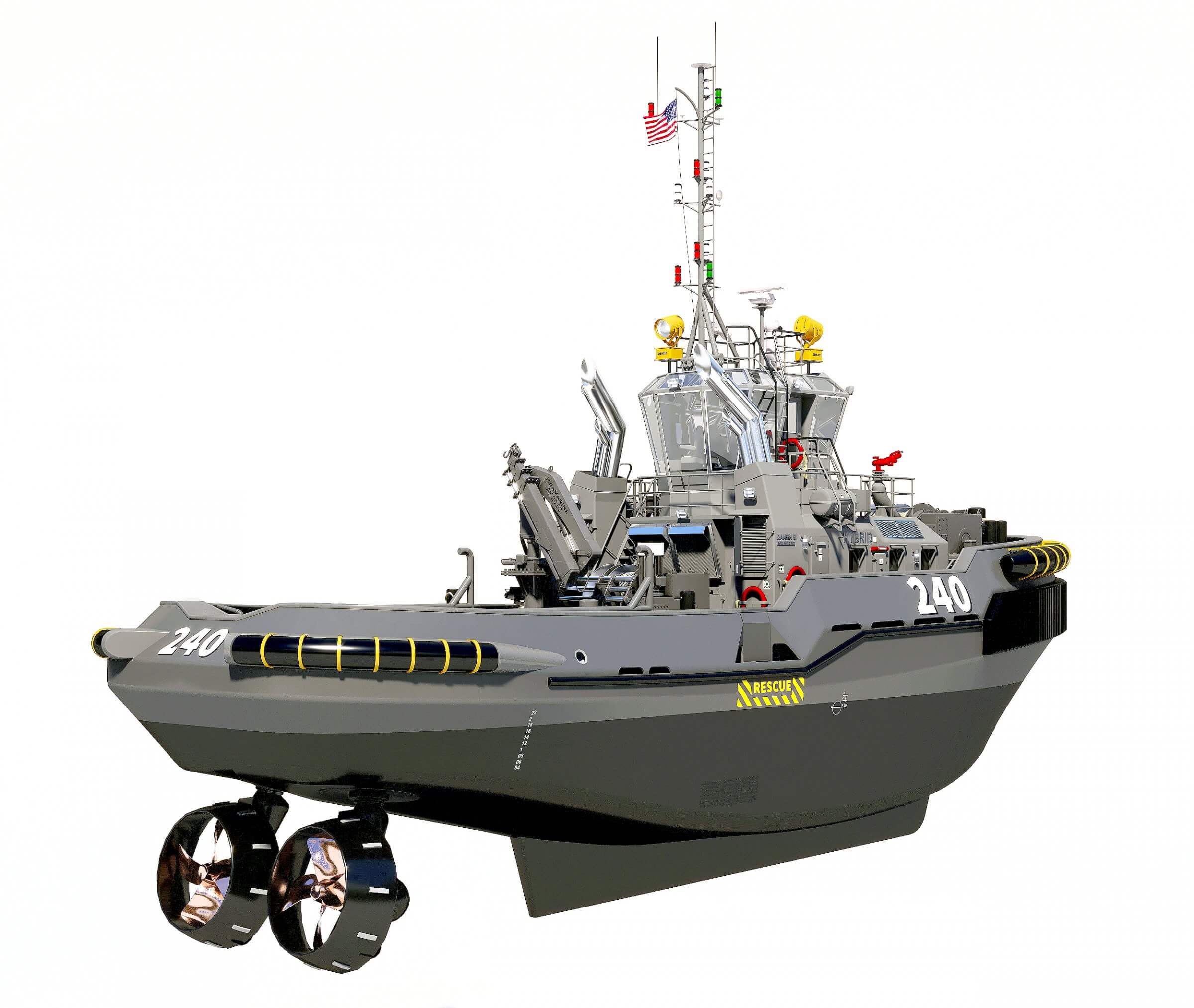 Military Tugboat ASD - 3D Model by IgorYerm