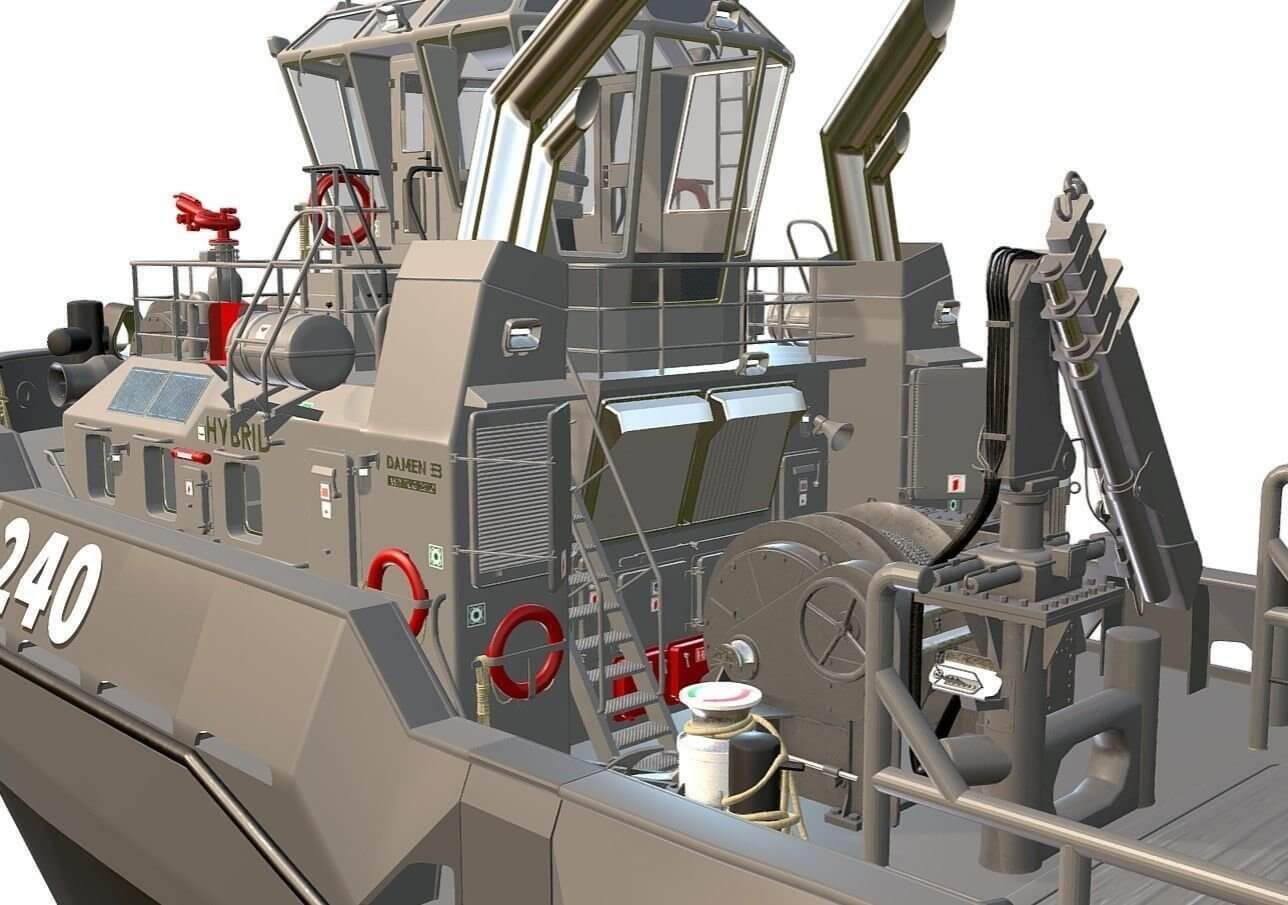 Military Tugboat ASD - 3D Model by IgorYerm