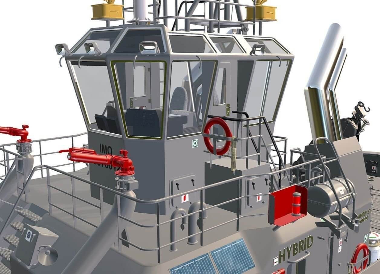 Military Tugboat ASD - 3D Model by IgorYerm