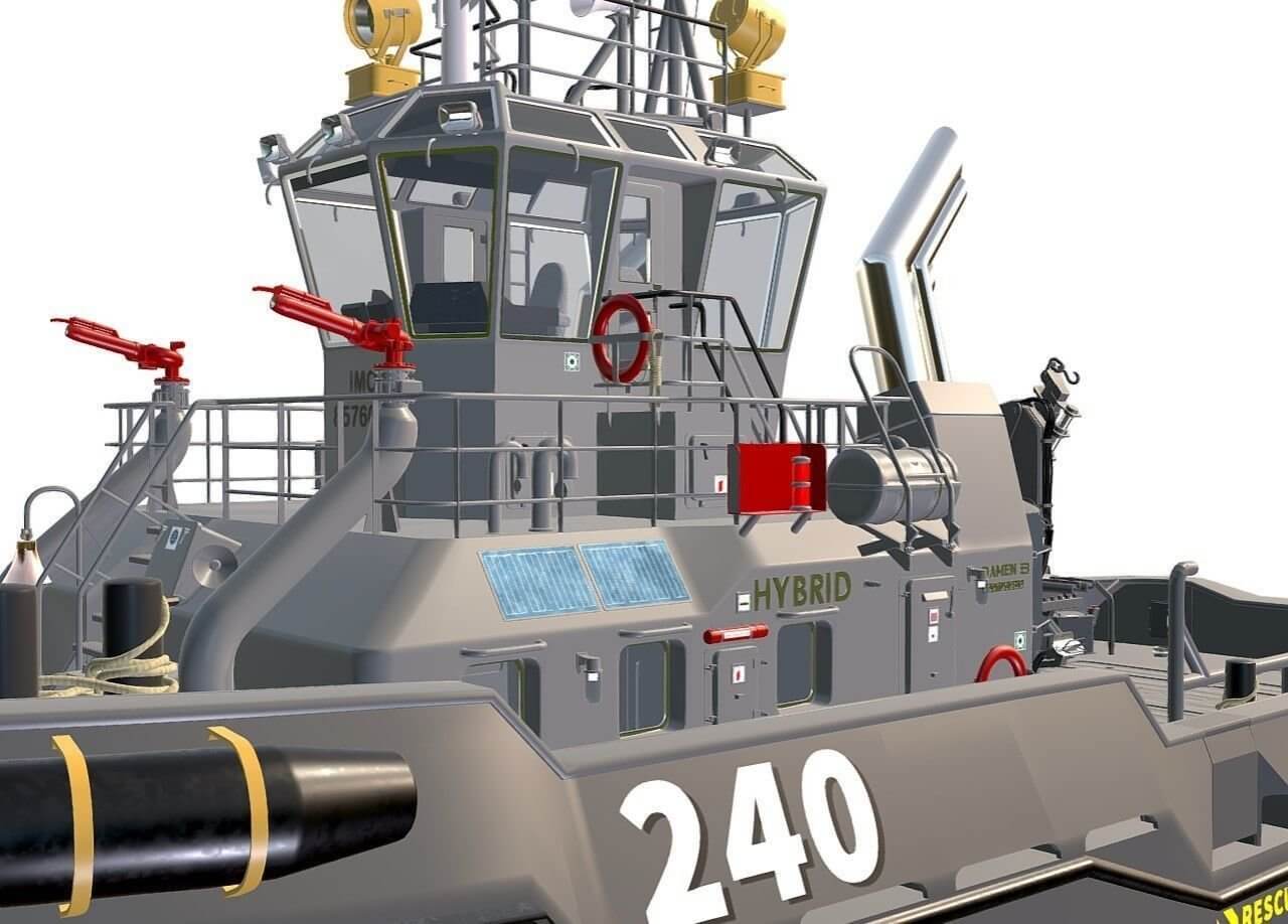 Military Tugboat ASD - 3D Model by IgorYerm