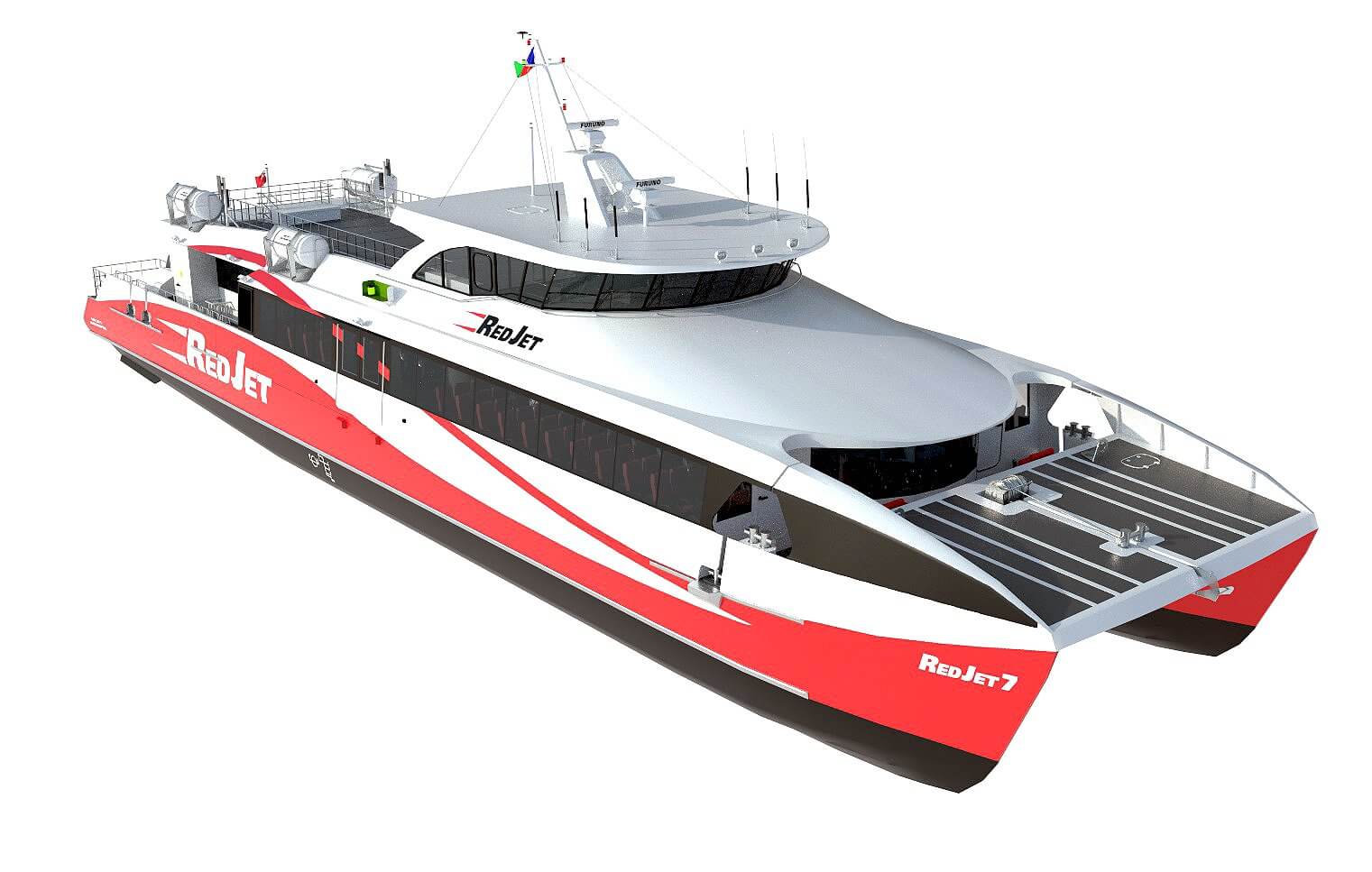 Red Jet 7 Passenger Ferry - 3D Model by IgorYerm
