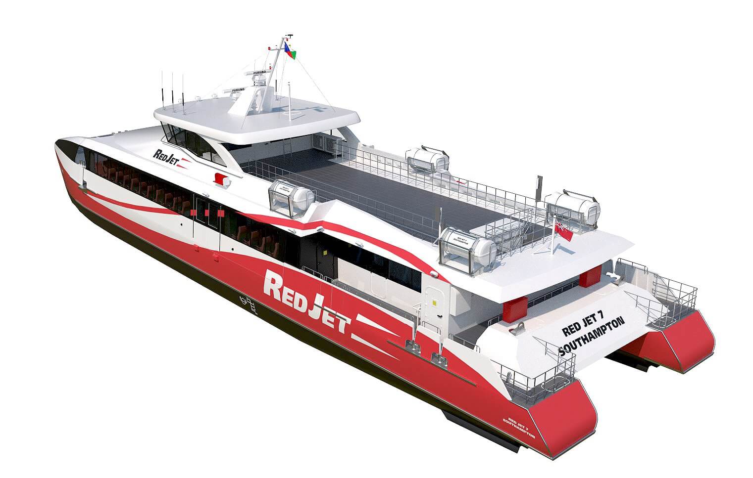Red Jet 7 Passenger Ferry - 3D Model by IgorYerm
