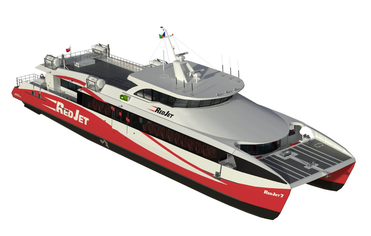 Red Jet 7 Passenger Ferry - 3D Model by IgorYerm