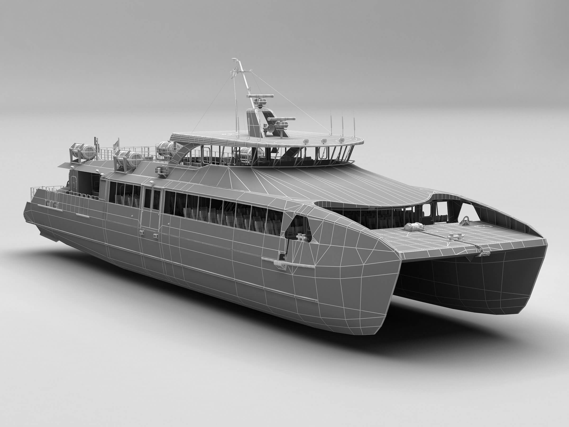 Red Jet 7 Passenger Ferry - 3D Model by IgorYerm
