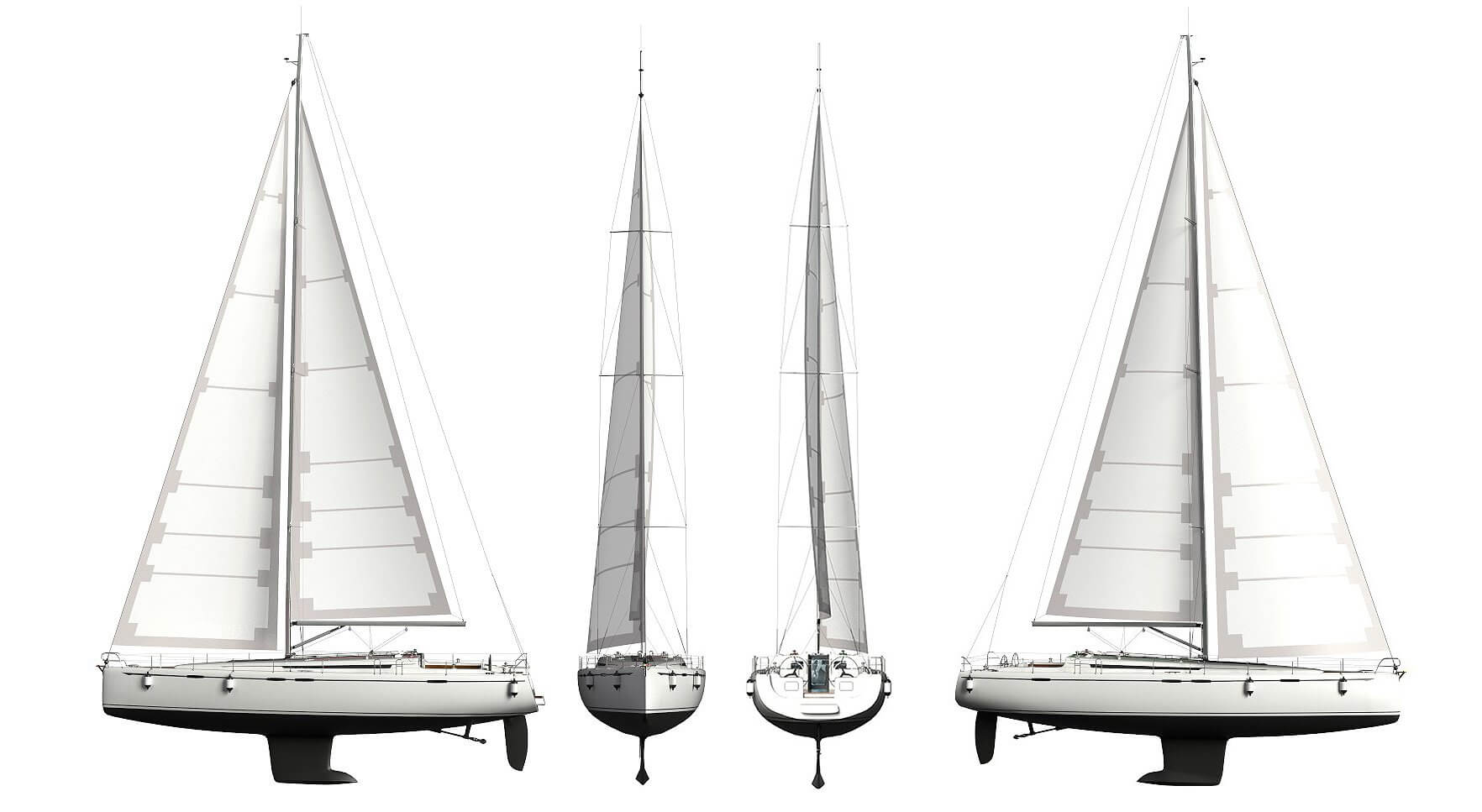 Sailing Yacht - 3D Model by IgorYerm