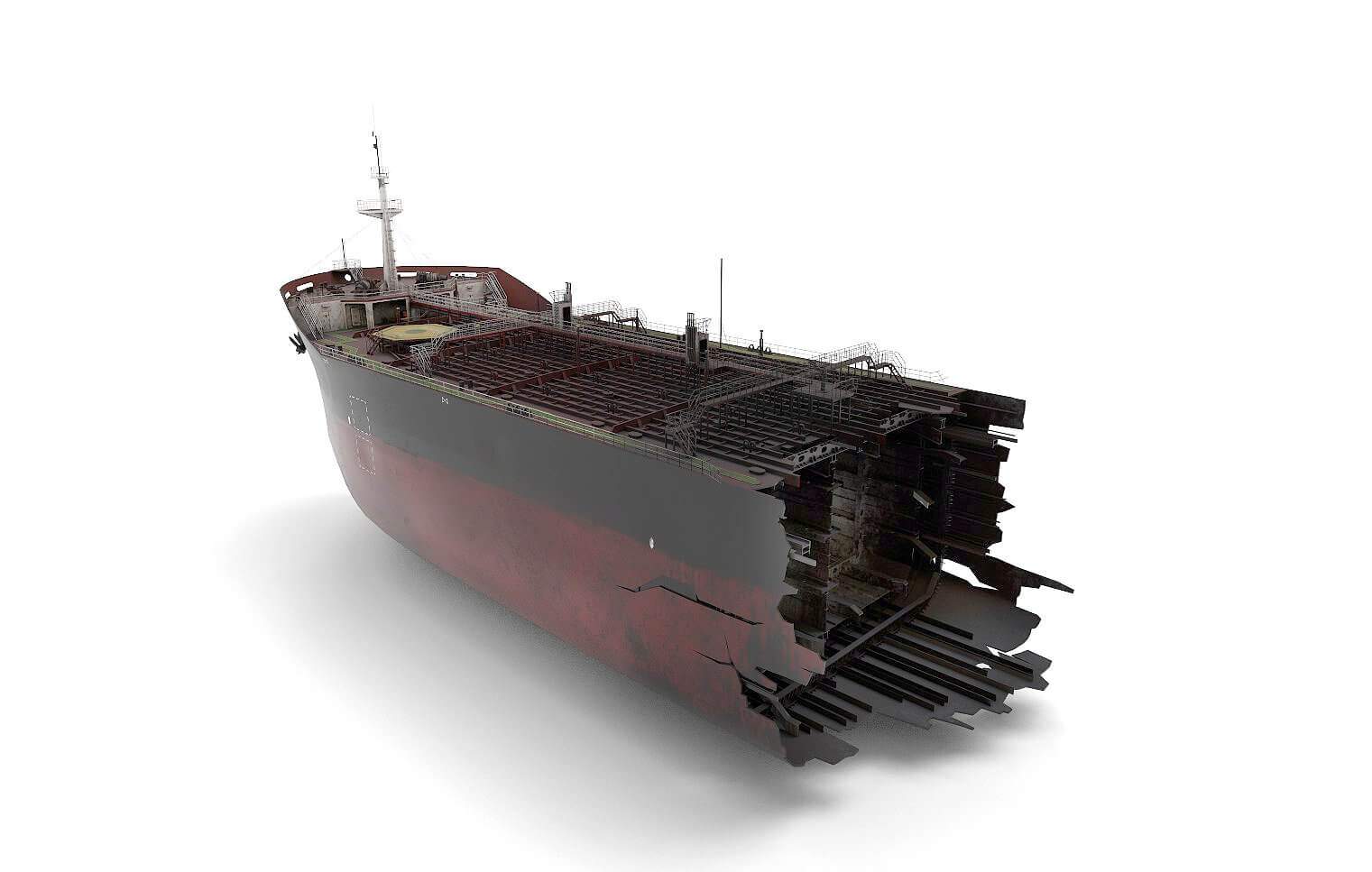 Shipwreck Tanker - 3D Model by IgorYerm