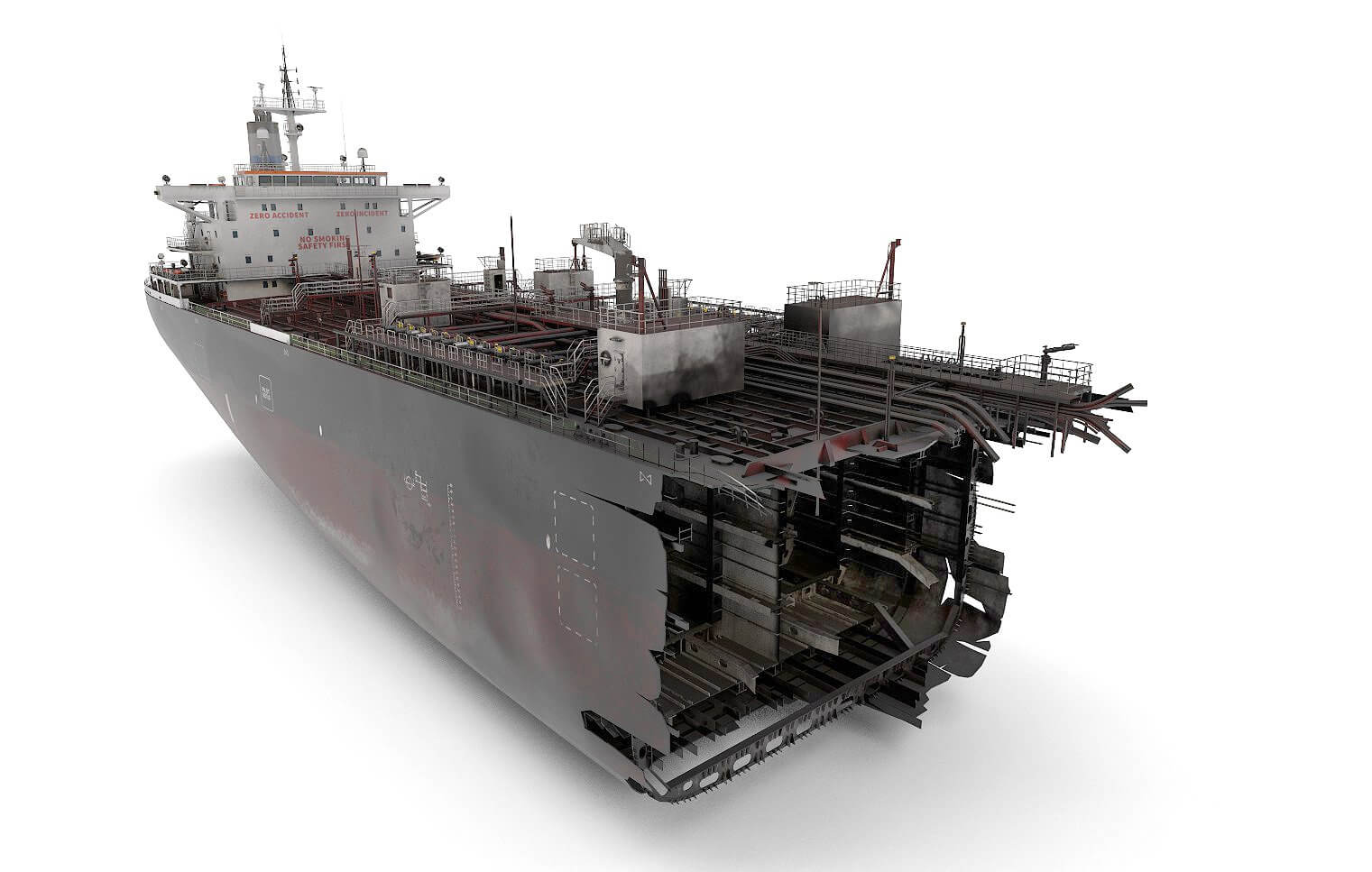 Shipwreck Tanker - 3D Model by IgorYerm