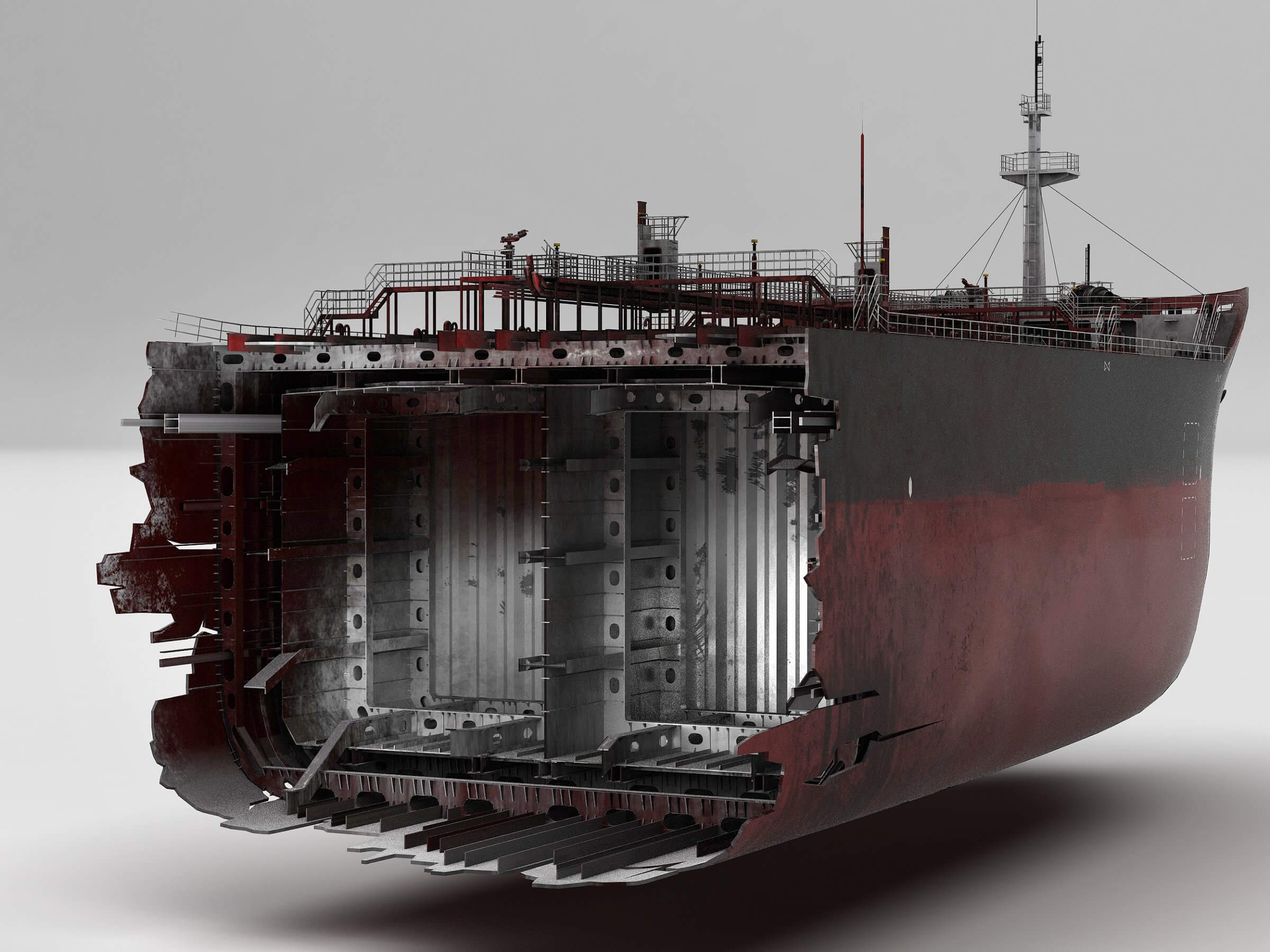 Shipwreck Tanker - 3D Model by IgorYerm