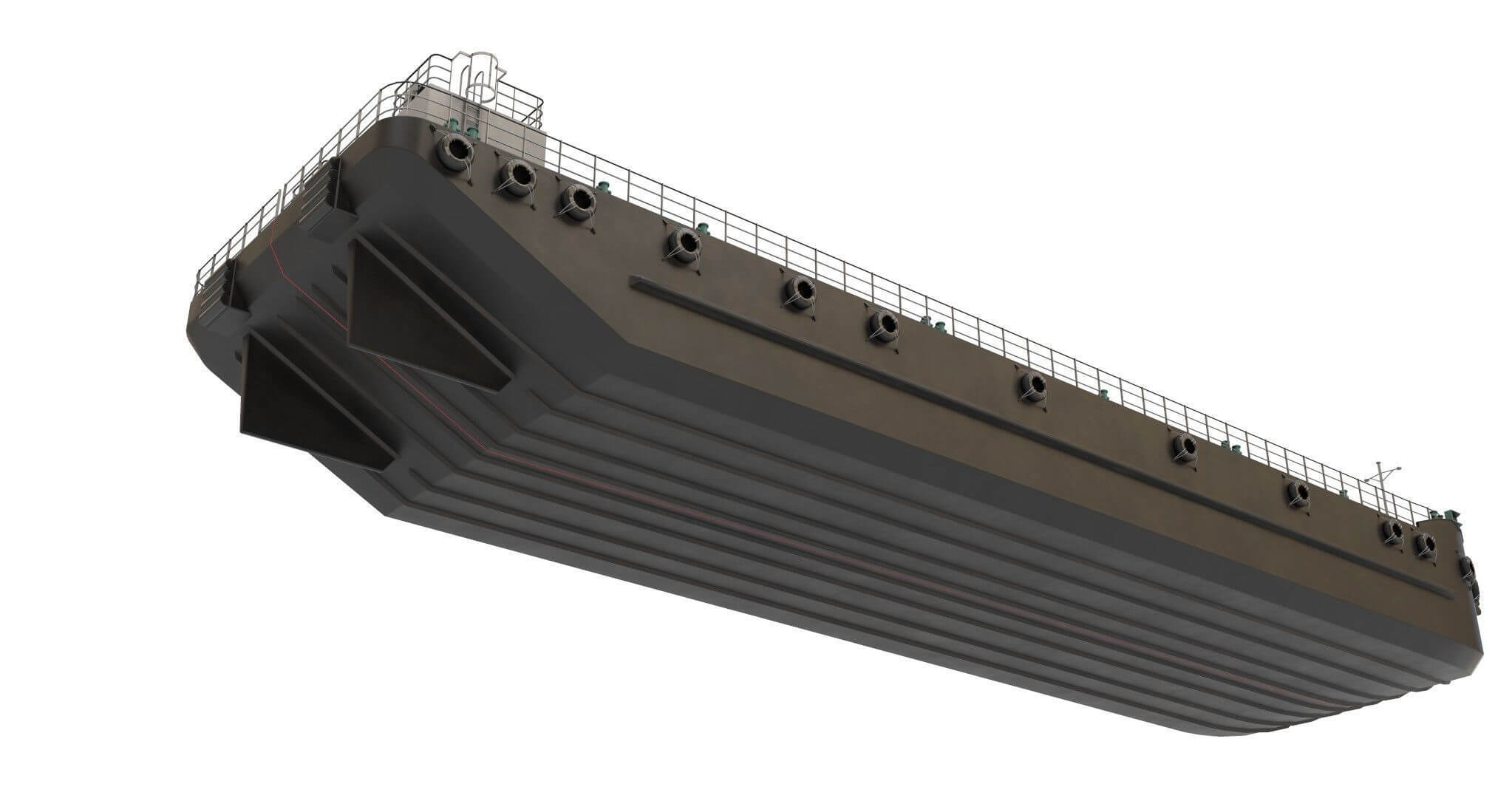 Split Hopper Barge - 3D Model by IgorYerm