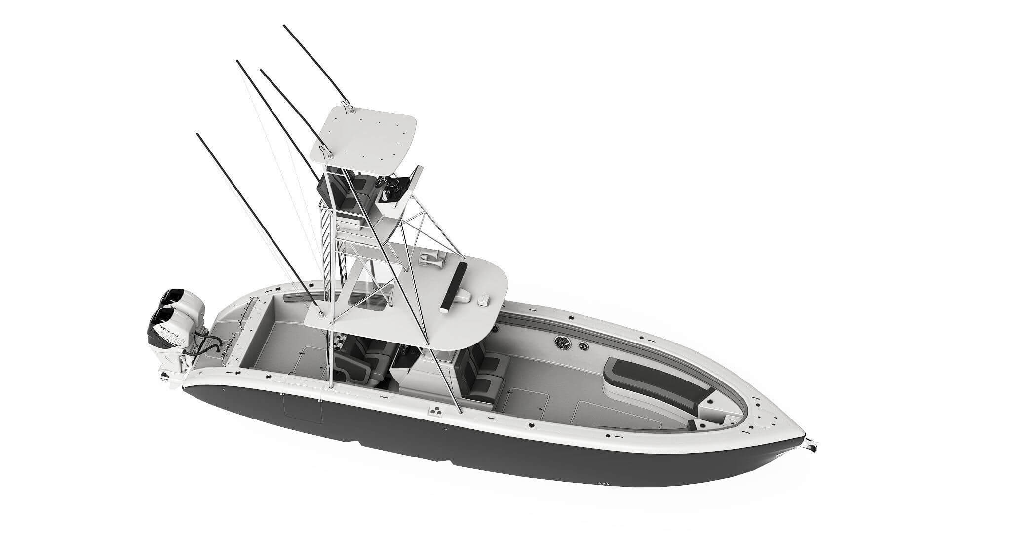 Sport Fisher Boat - 3D Model by IgorYerm