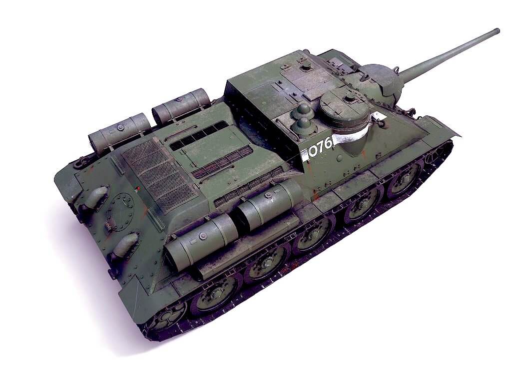 Tank SU-85 3D Model by IgorYerm