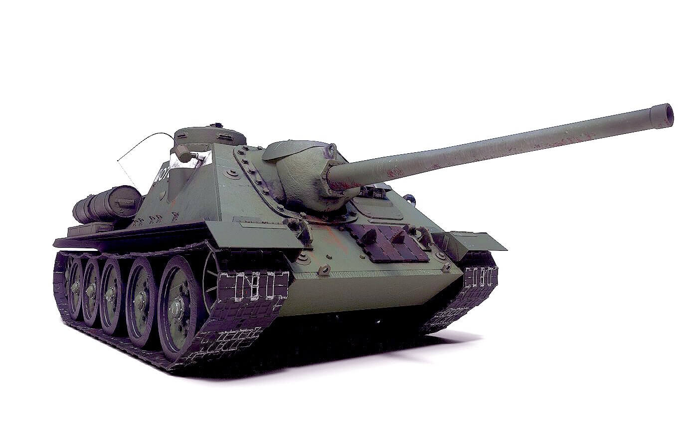 Tank SU-85 3D Model by IgorYerm