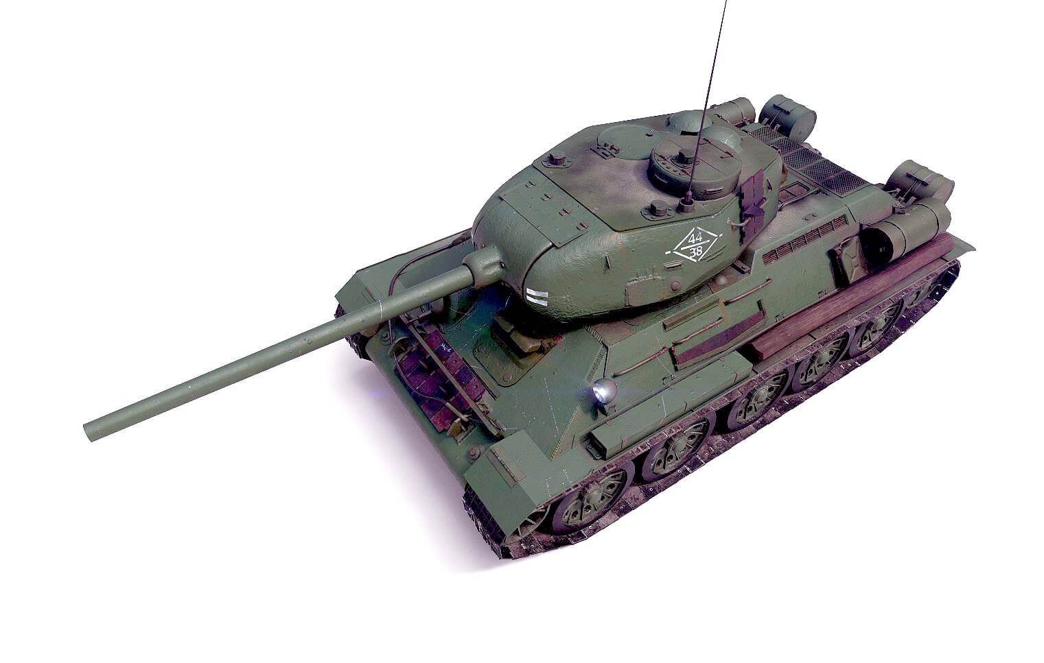 Tank T-34 3D Model by IgorYerm