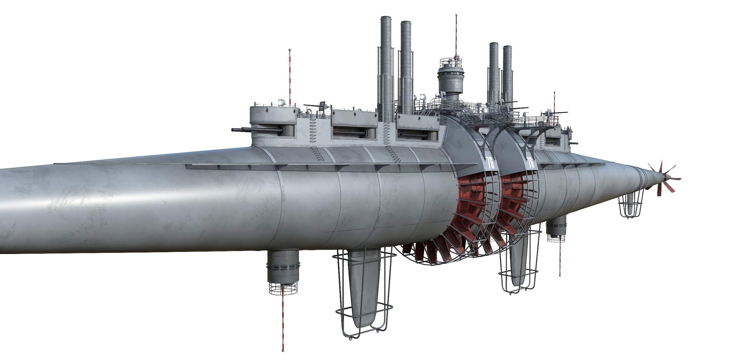 The Future Winans Cigar Steamer Ships - 3D Model by IgorYerm