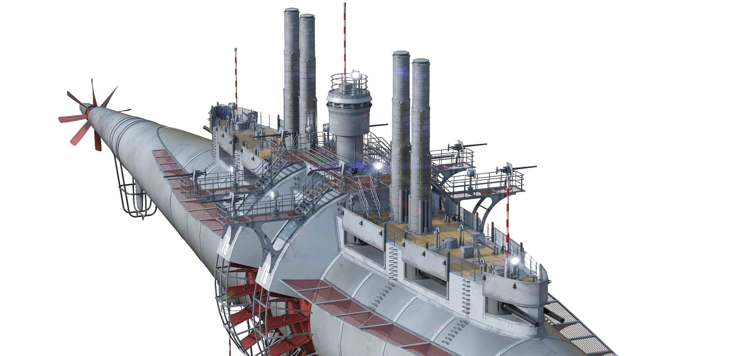 The Future Winans Cigar Steamer Ships - 3D Model by IgorYerm