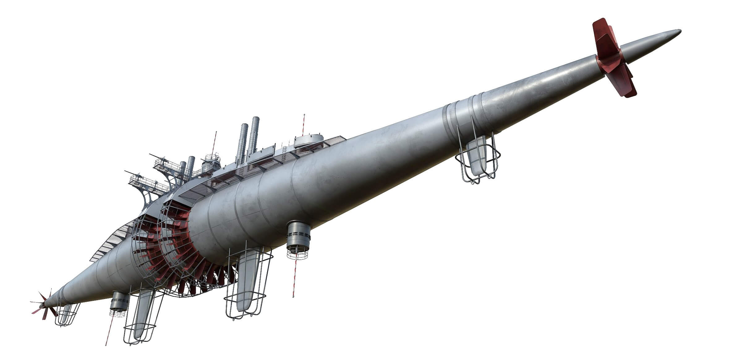 The Future Winans Cigar Steamer Ships - 3D Model by IgorYerm