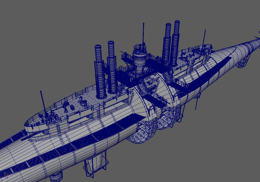 The Future Winans Cigar Steamer Ships - 3D Model by IgorYerm