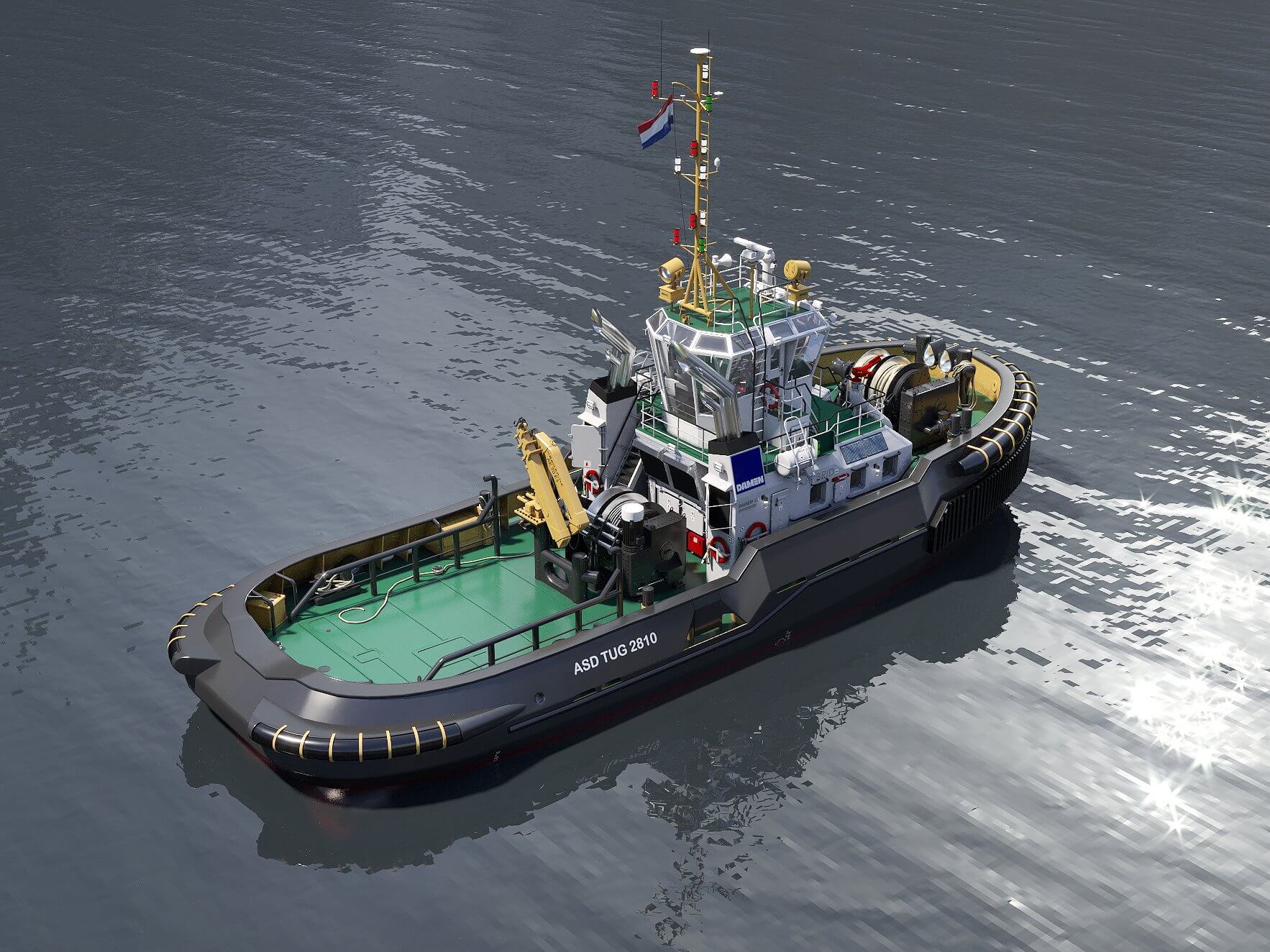 Tugboat ASD 2810 - 3D Model by IgorYerm