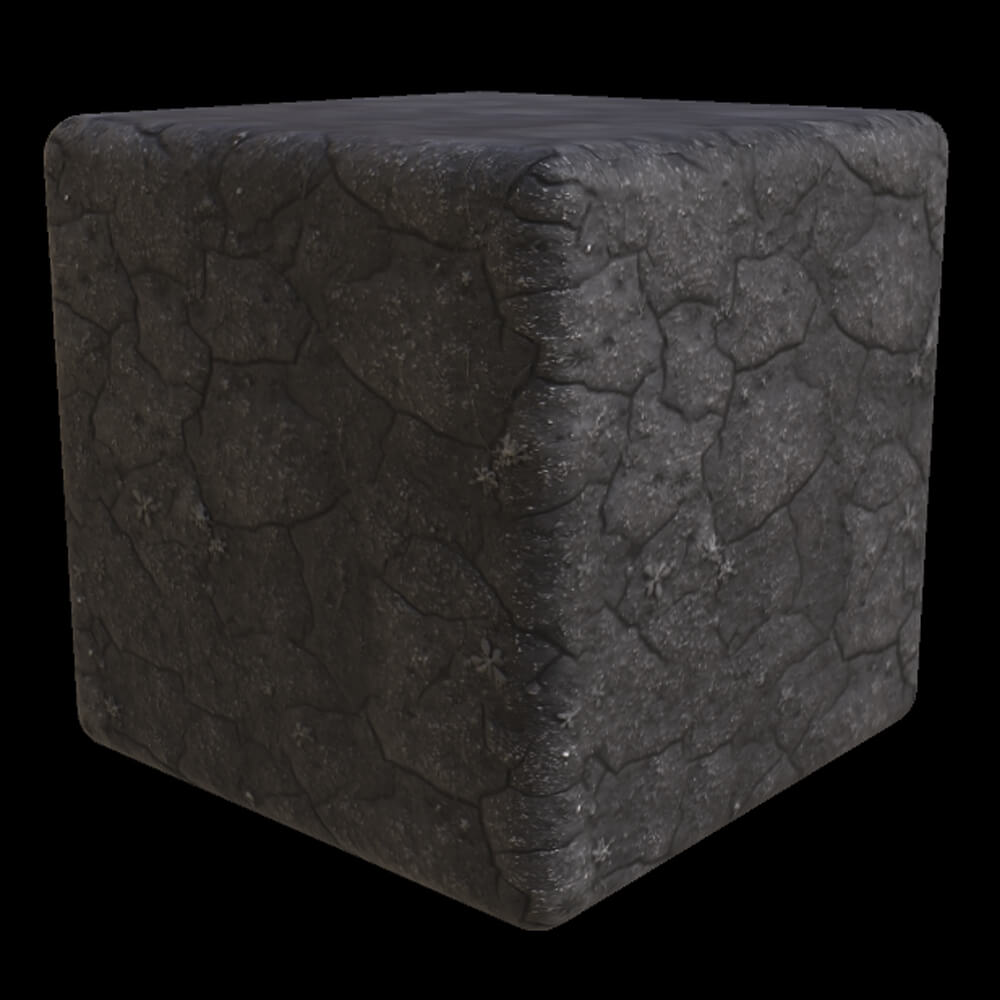 Cracked Asphalt SBSAR - Free 3D Material or Shader by IHSupplies