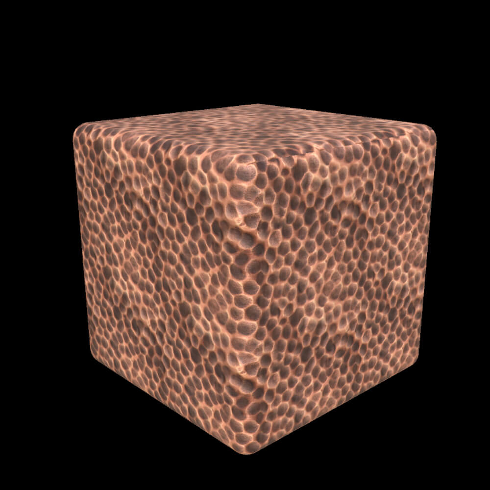 Dark Hammered Copper SBSAR - Free 3D Material or Shader by IHSupplies