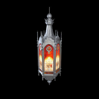 Gothic Cathedral Ceiling Lamp - 3D Model by IHSupplies