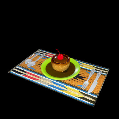 Mexican Flan Dessert - 3D Model by IHSupplies