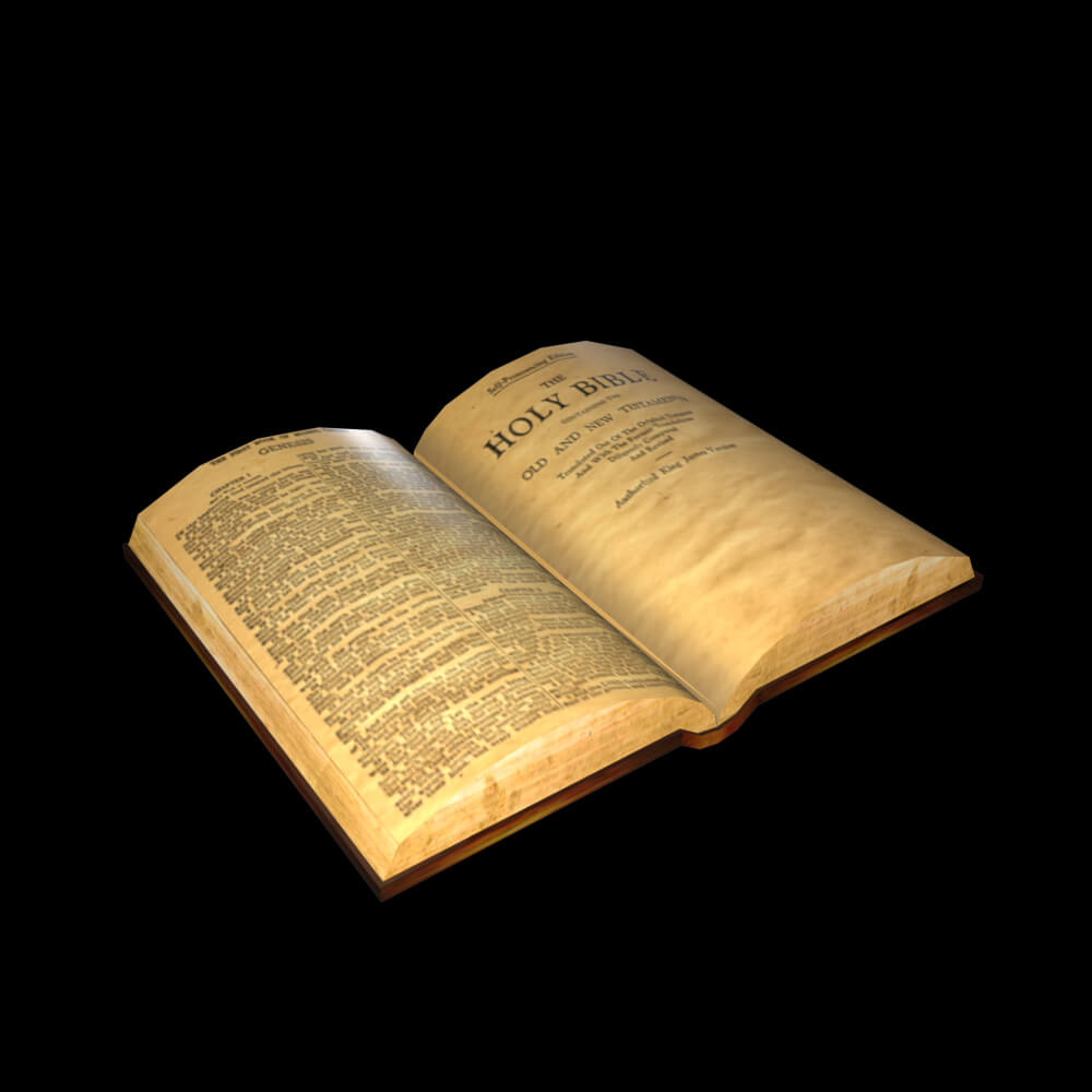 Vintage Bible - 3D Model by IHSupplies