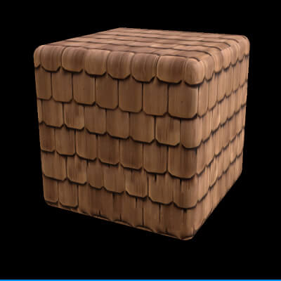 Wood Roof Tiles SBSAR - Free 3D Material or Shader by IHSupplies
