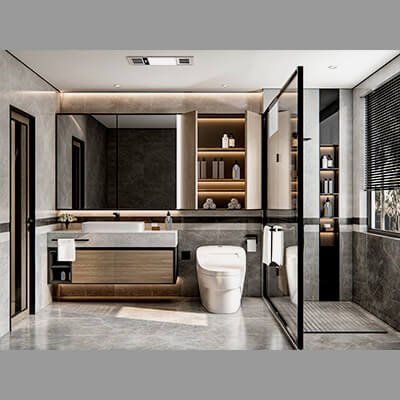 Bathroom Modern and Luxury 13 - 3D Model by IID Studio
