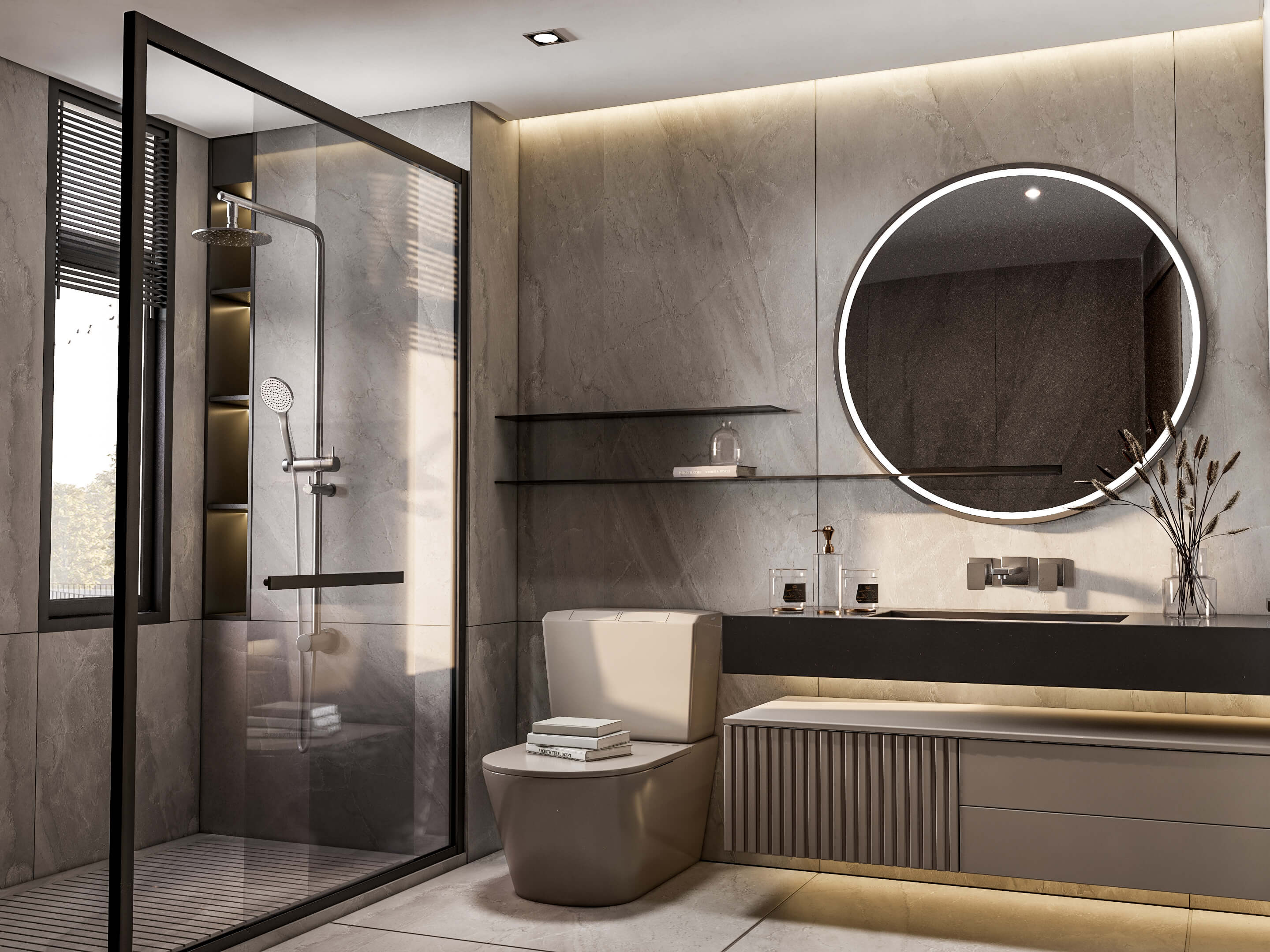 Bathroom Modern and Luxury 18 - 3D Model by IID Studio