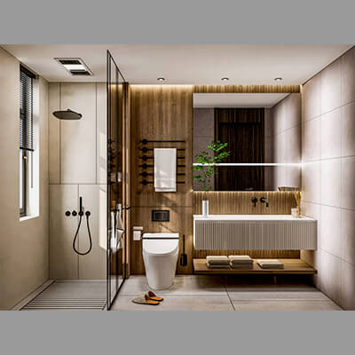 Bathroom Modern and Luxury 19 - 3D Model by IID Studio