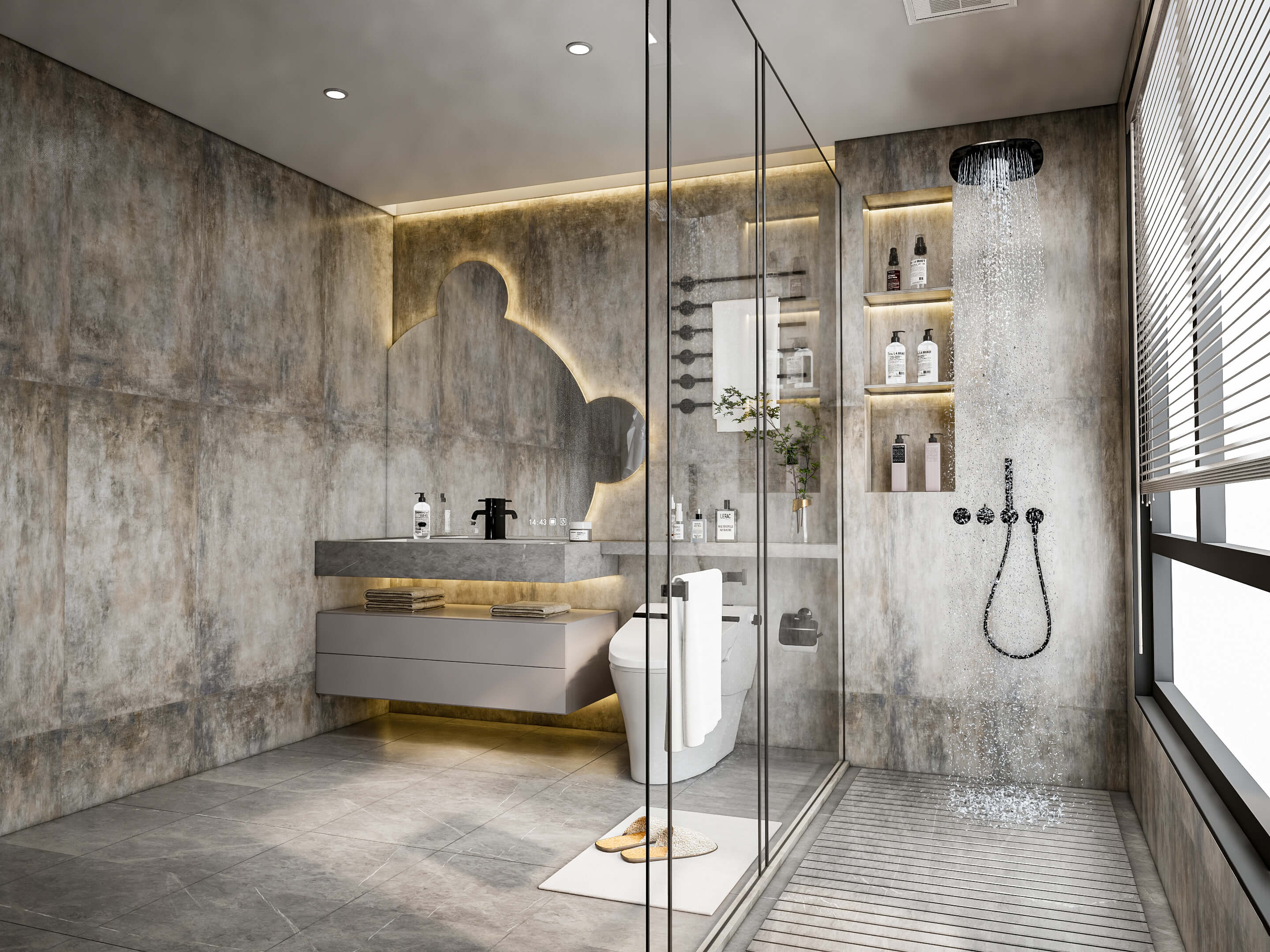 Bathroom Modern and Luxury 22 - 3D Model by IID Studio