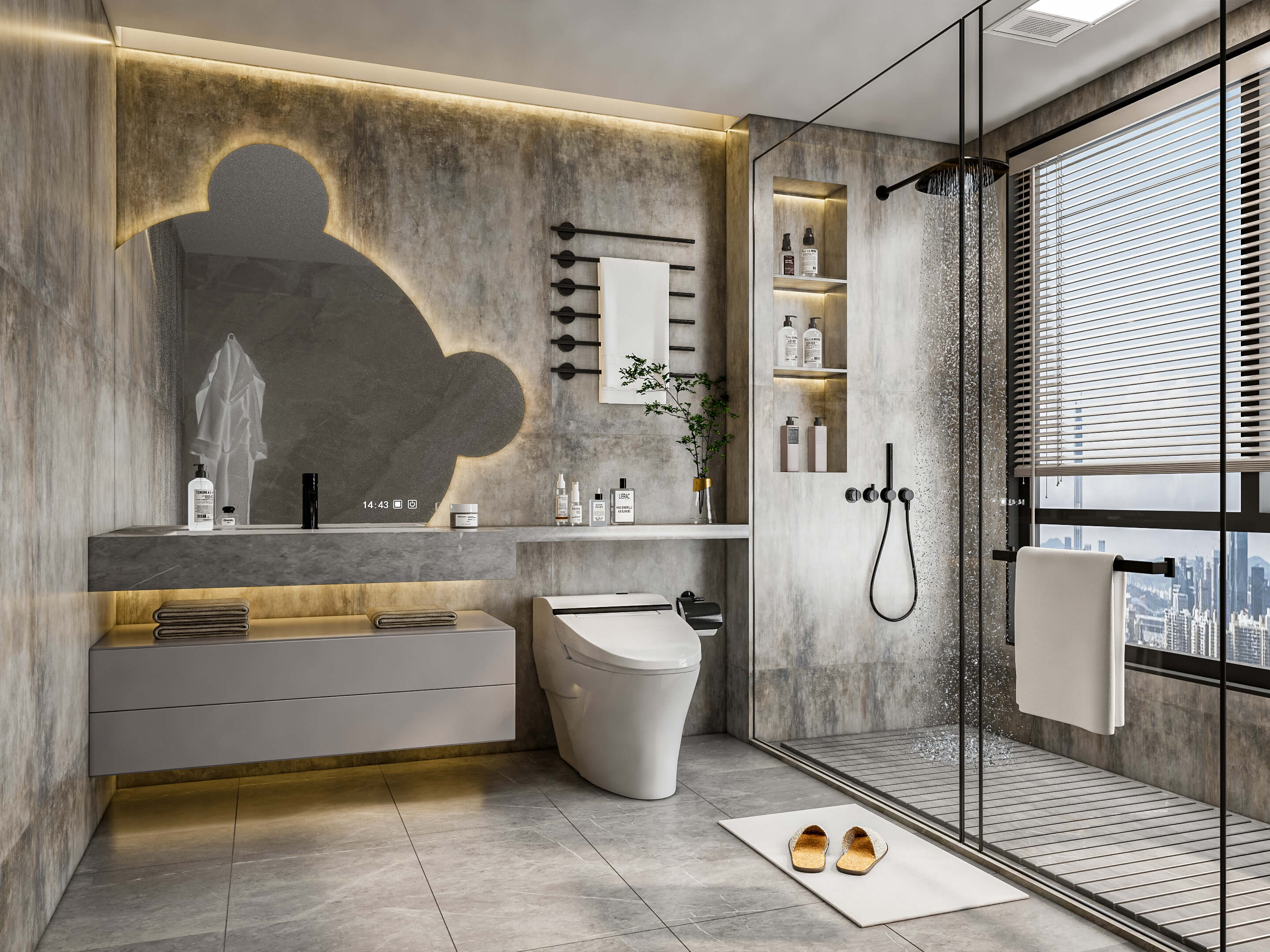 Bathroom Modern and Luxury 22 - 3D Model by IID Studio