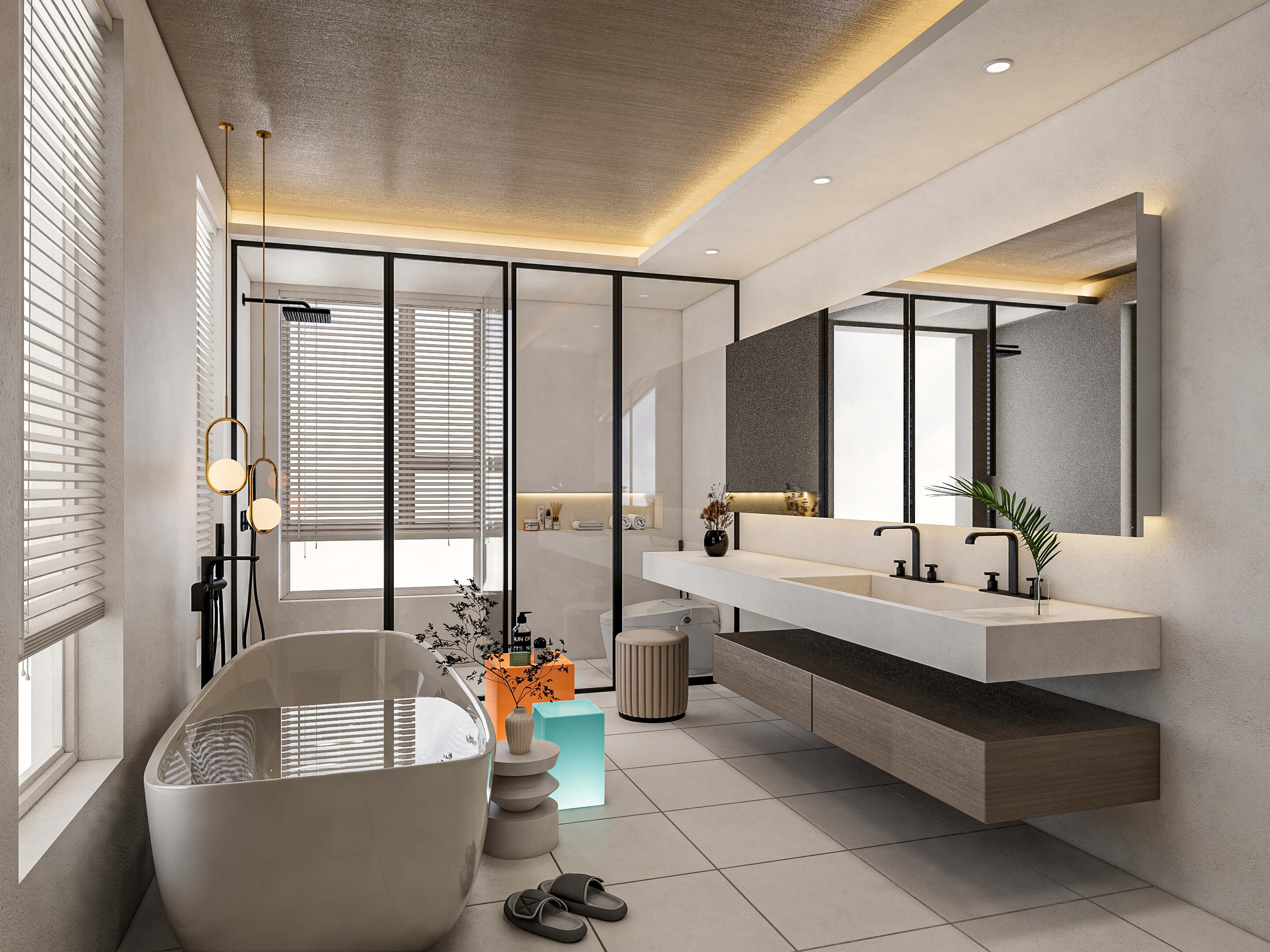 Bathroom Modern and Luxury 28 - 3D Model by IID Studio
